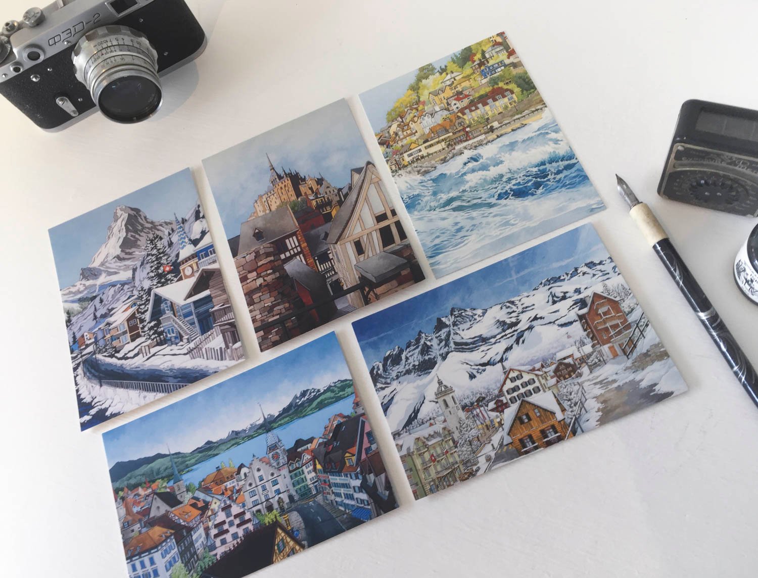 Illustrated Postcard Set (Pack of 15) - Illustration by Jonathan ...