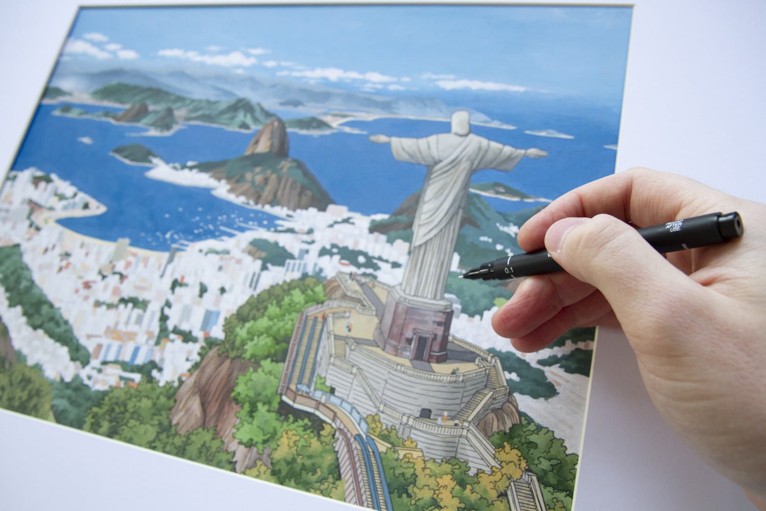 Rio de Janeiro, Brazil - Art & Illustration by Jonathan Chapman ...