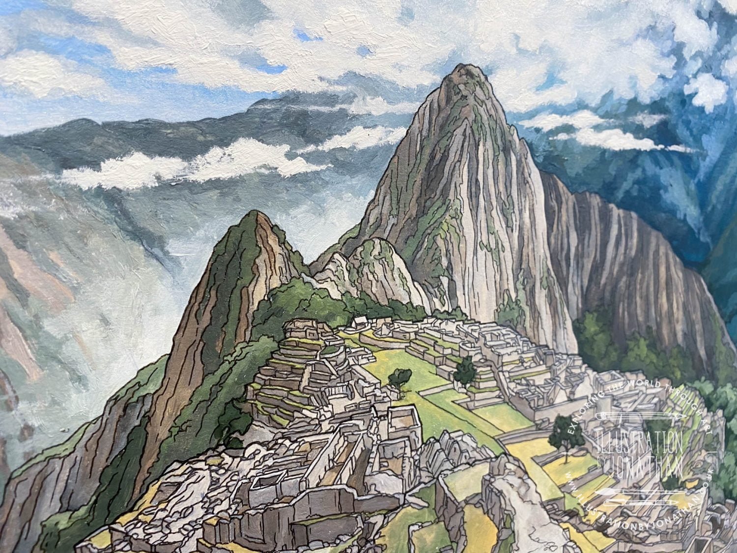 Machu Picchu, Peru - Illustration by Jonathan Chapman Illustration by ...